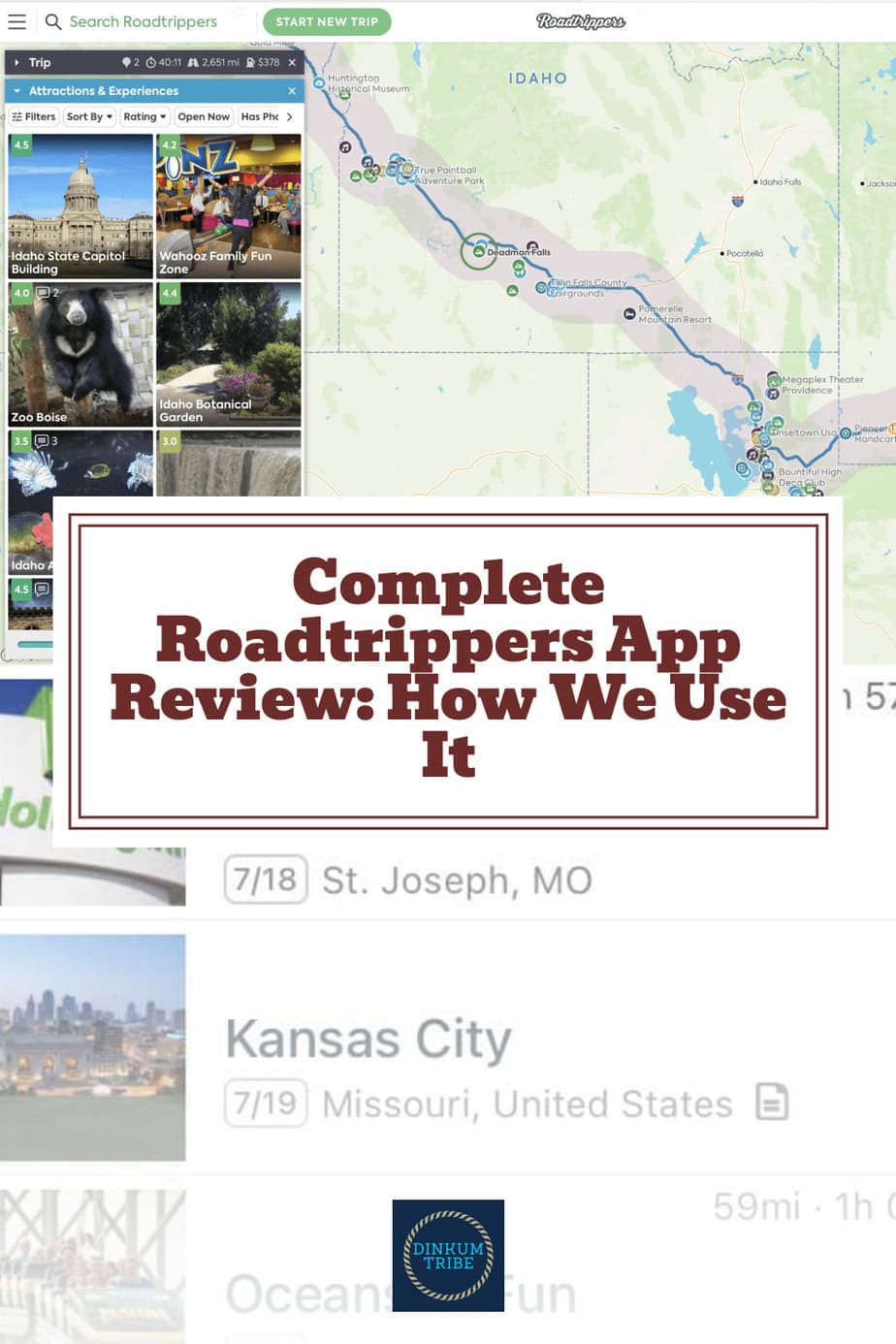 Complete Roadtrippers App Review: How We Use It - Dinkum Tribe