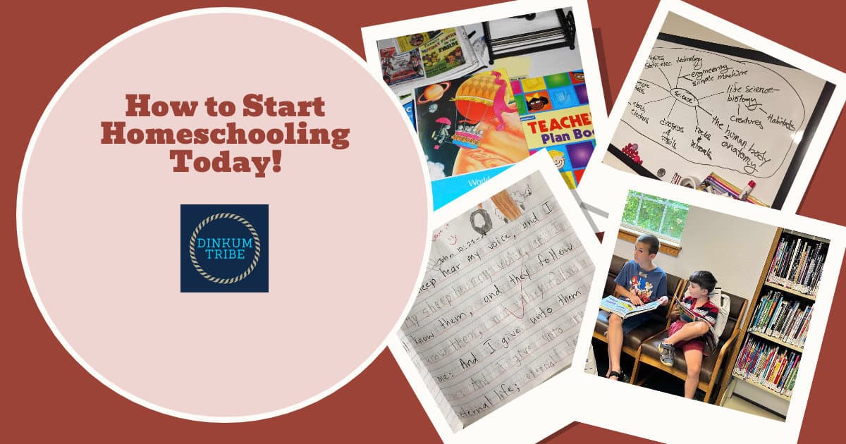 How to Start Homeschooling Today! 5 Simple Steps - Dinkum Tribe
